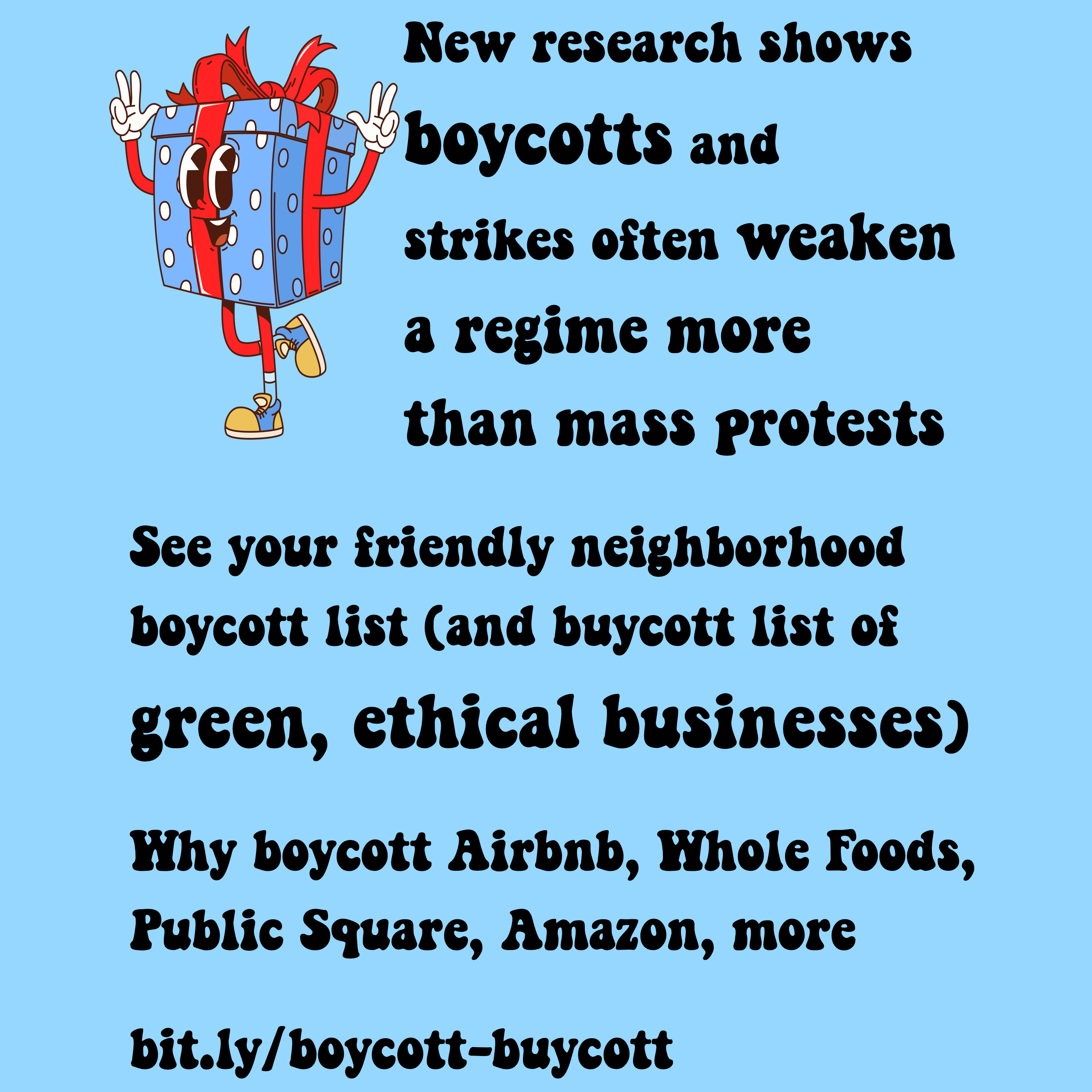 New research shows boycotts and strikes often weaken a regime more than ...
