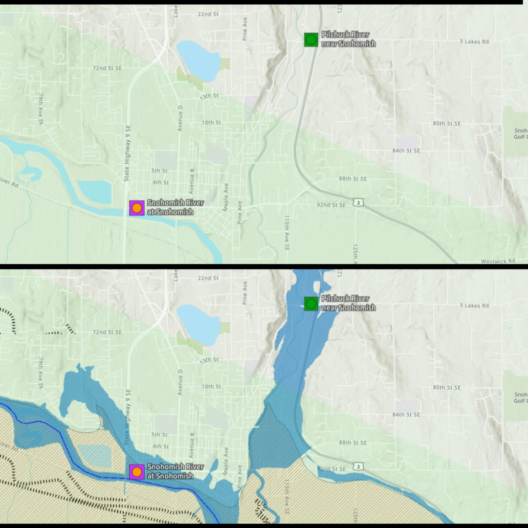 Breaking: Maps Show the Catastrophic Flooding Forecast for Snohomish ...
