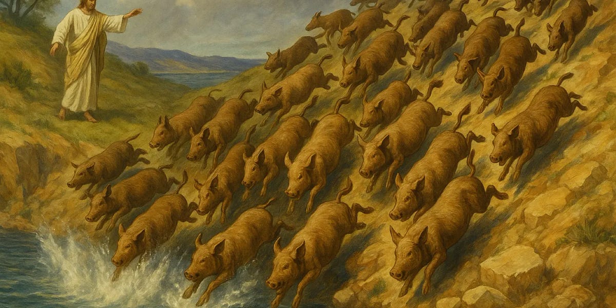 Legion and the Drowned Pigs: Bible Study on Mark 5