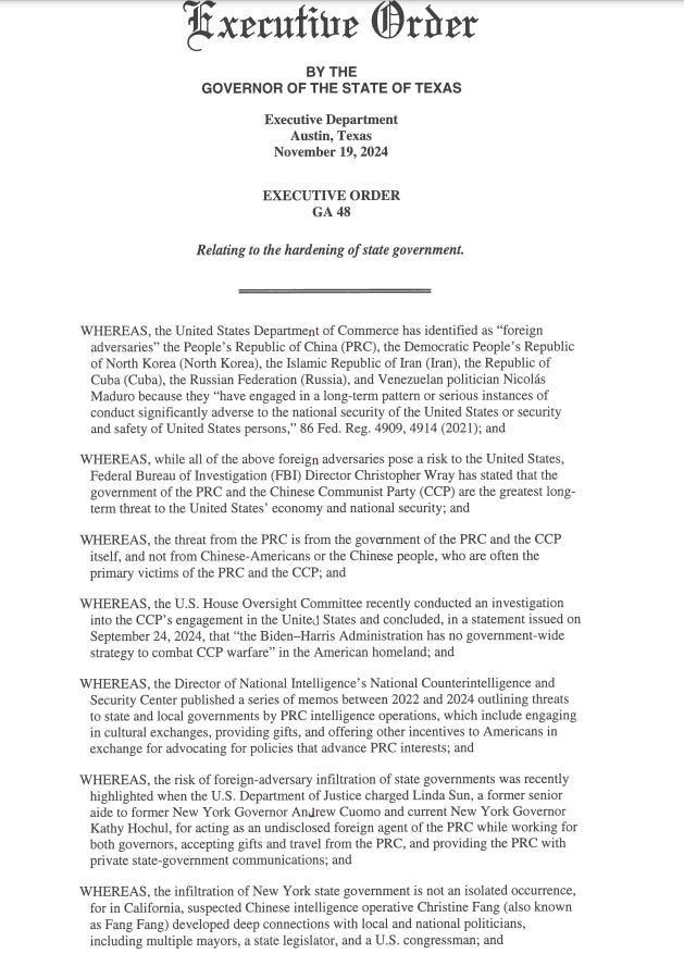 Abbott Files 2nd Executive Order - by Merissa Hansen