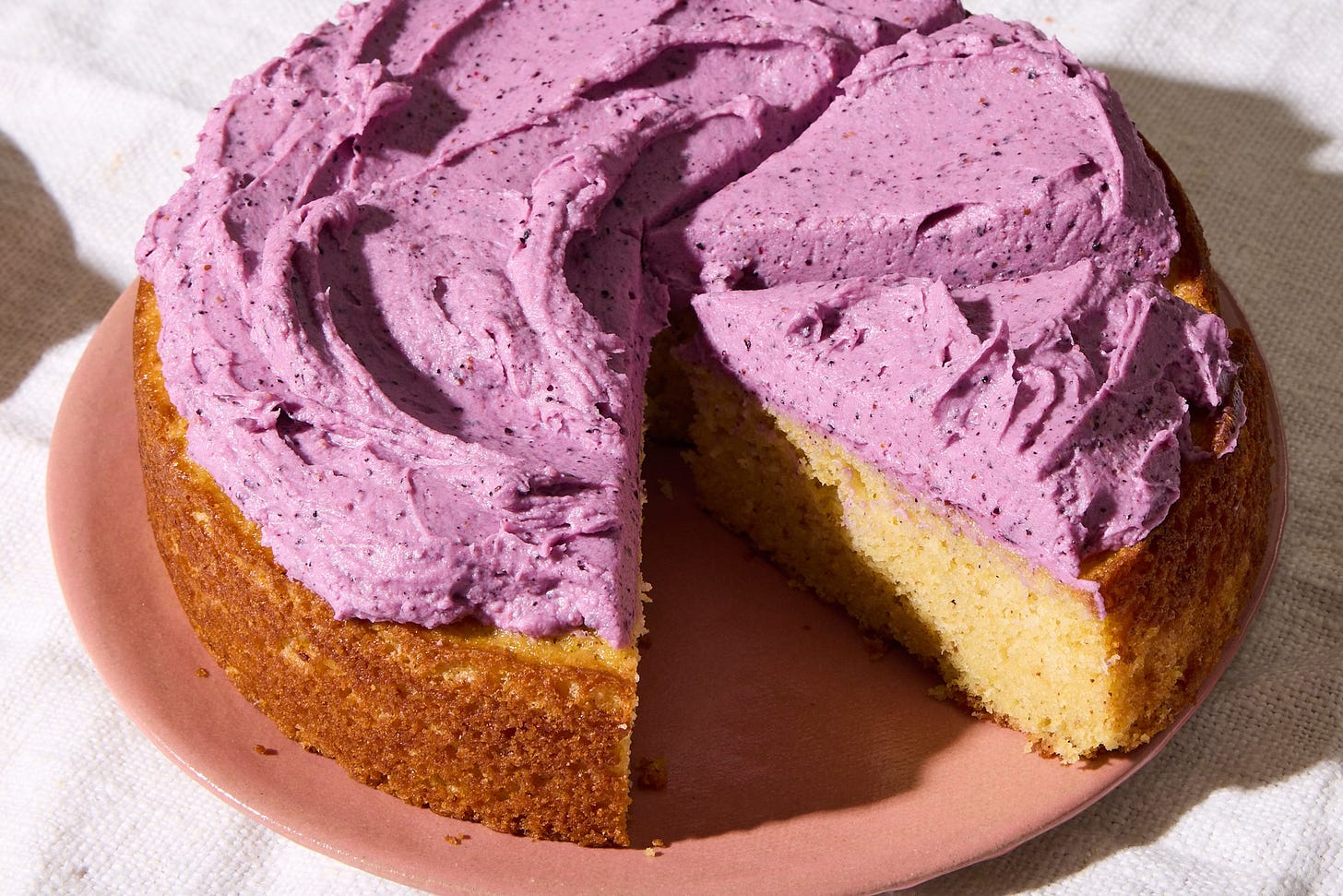 purple sponge cake