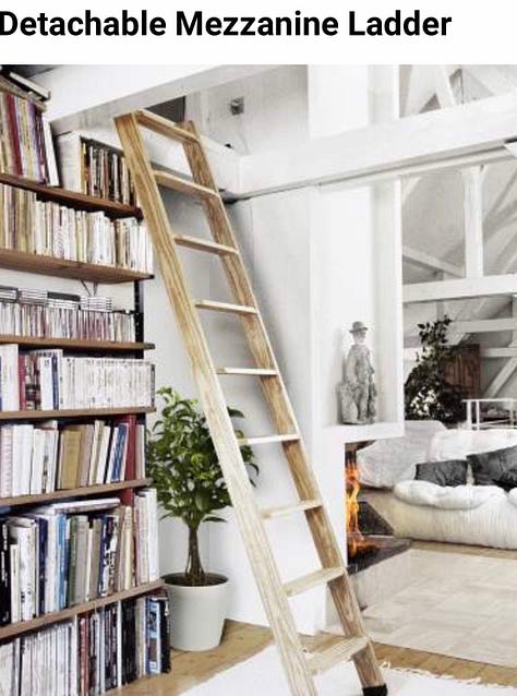 How to make your own library ladder and rail.
