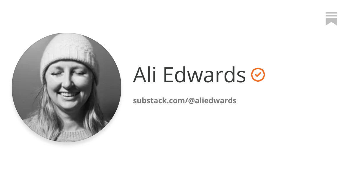 Ali Edwards | Substack