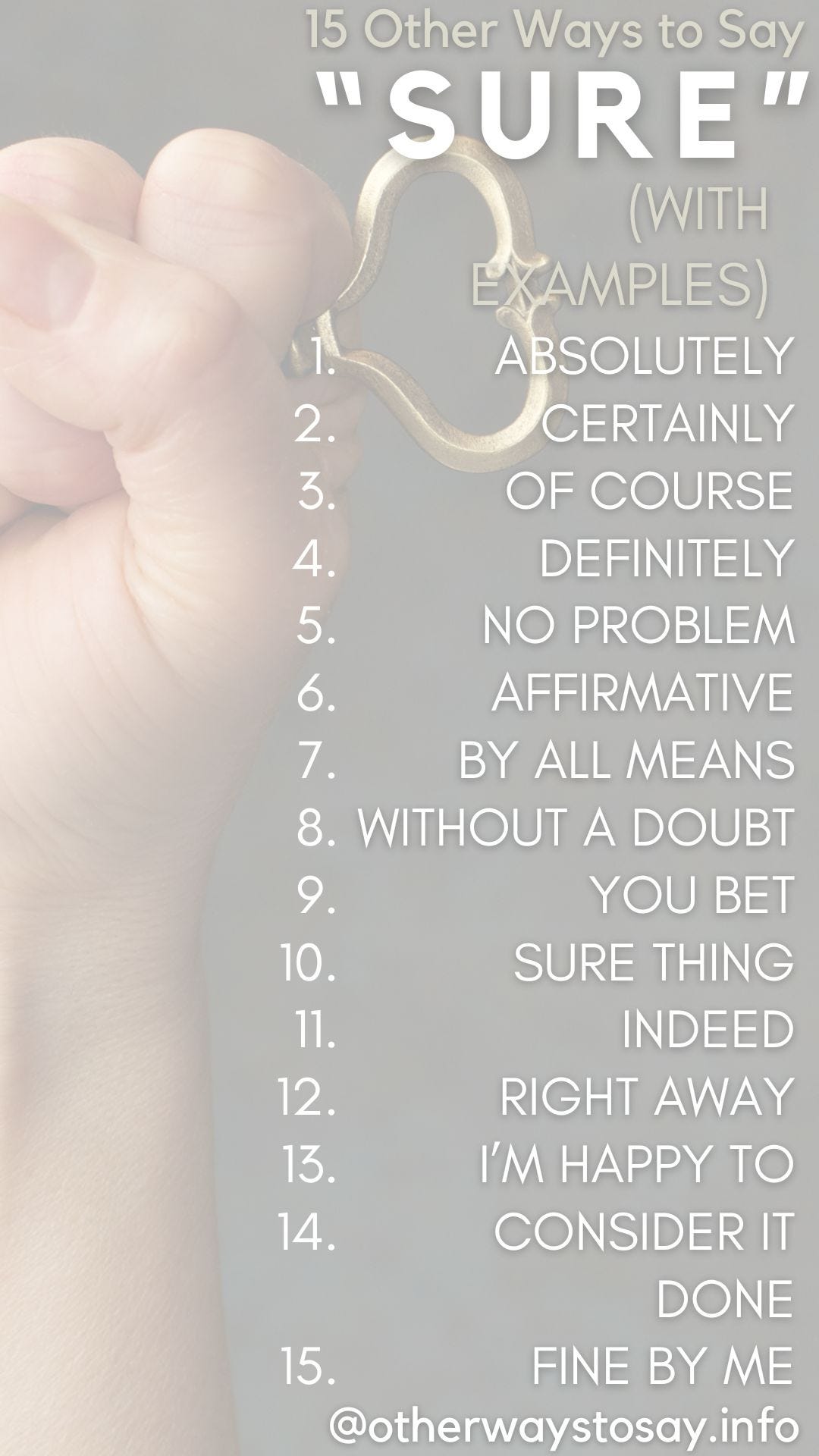 15 Other Ways to Say “Sure” (With Examples)