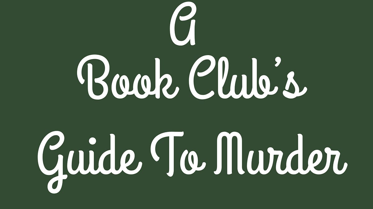 Cover Reveal for A BOOK CLUB'S GUIDE TO MURDER