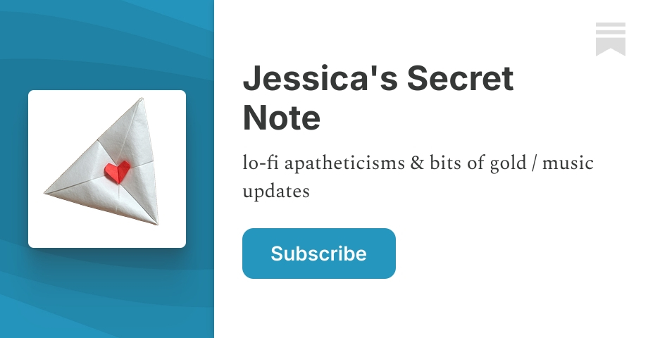 Jessica's Secret Note | Jessica Risker | Substack