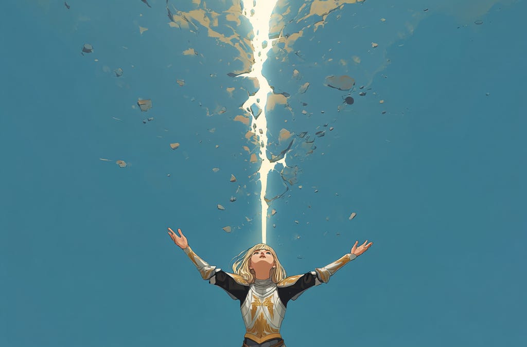 The seam through the center of things - by Cate Hall