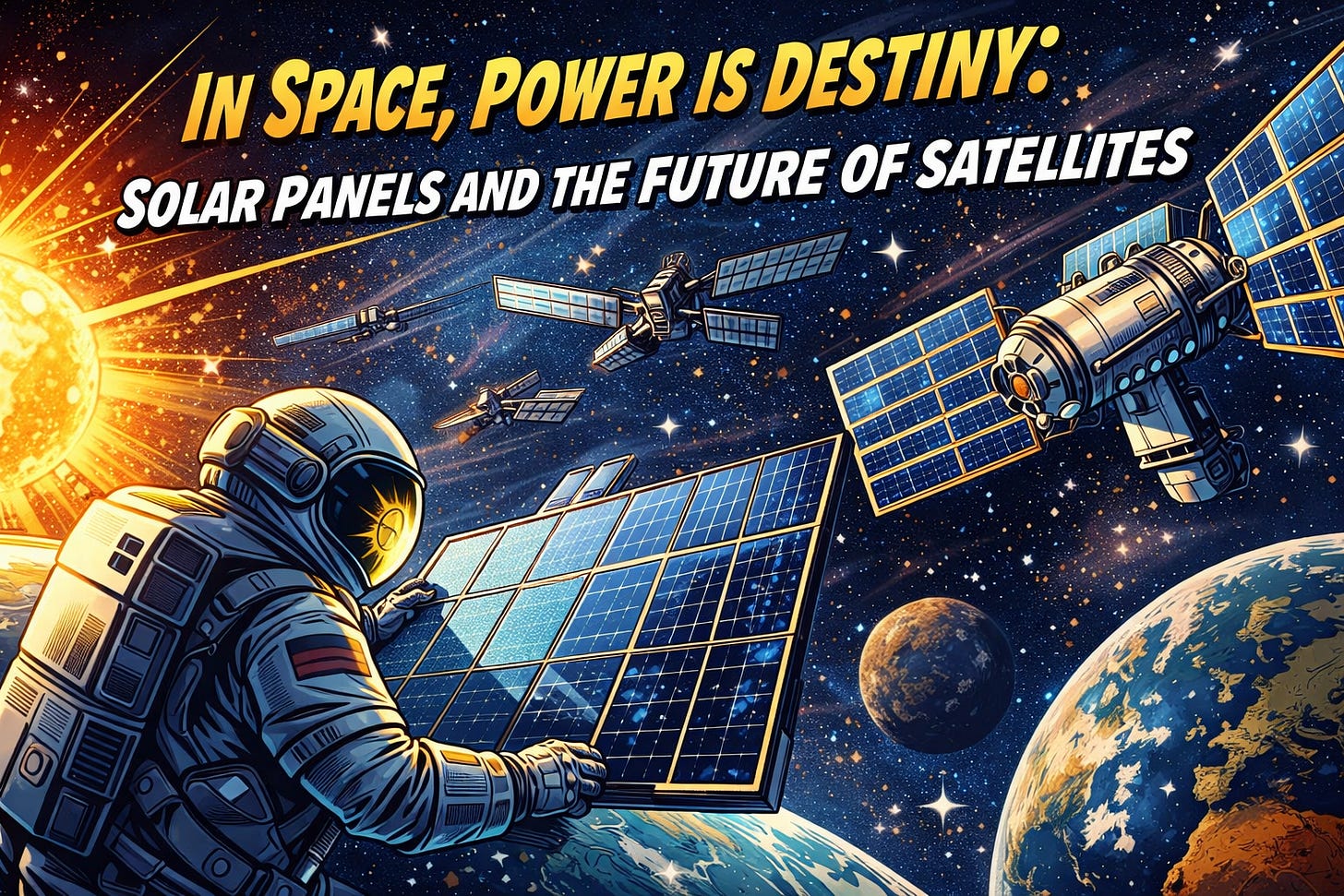 In Space, Power Is Destiny: Solar Panels and the Future of Satellites