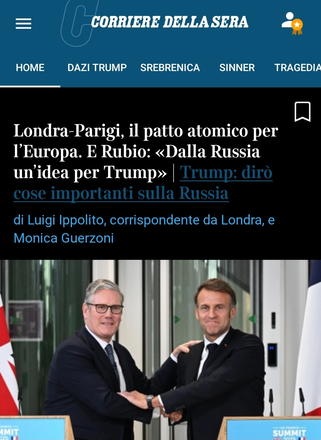 Patto Strategico tra Francia e Gran Bretagna