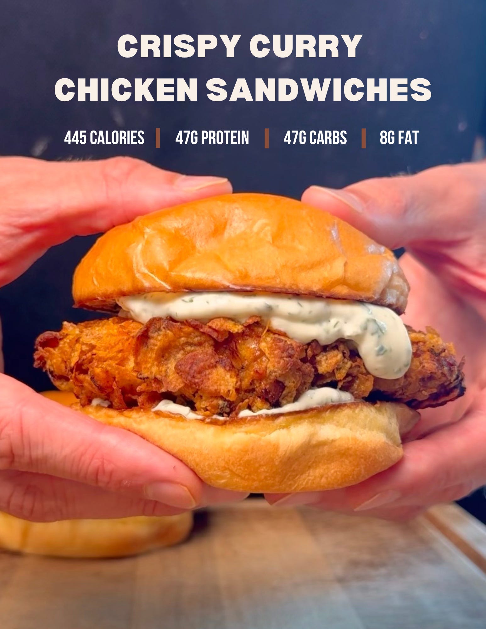 Crispy Curry Chicken Sandwiches - by Stealth Health Life