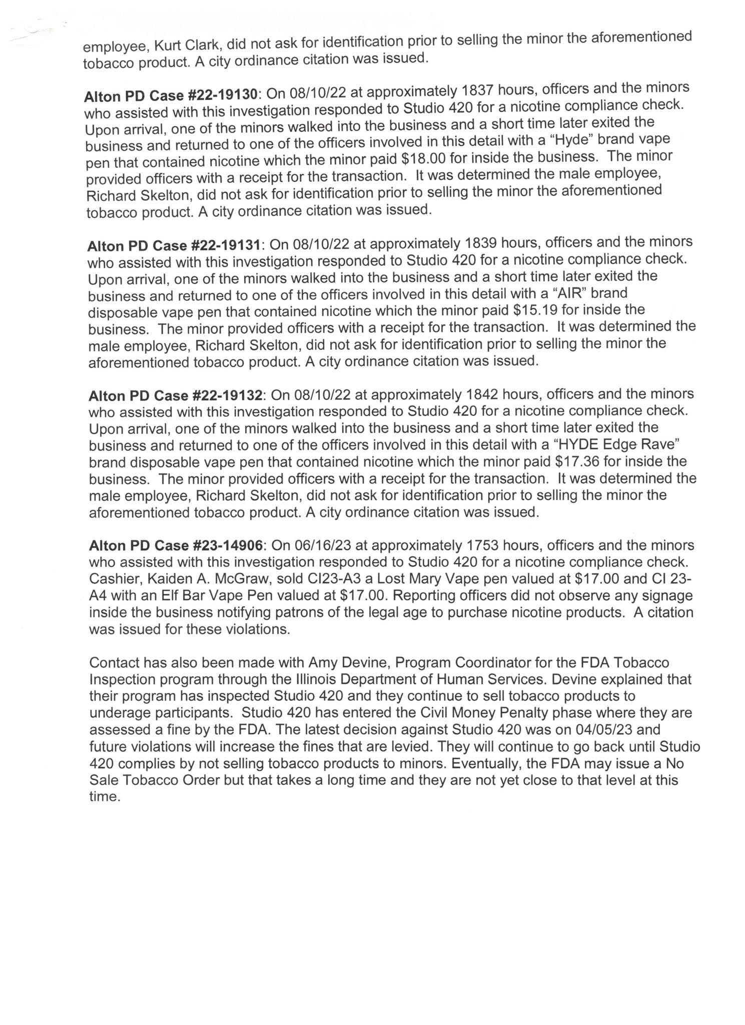 Zach Yinger charged with a felony - by Cory Davenport