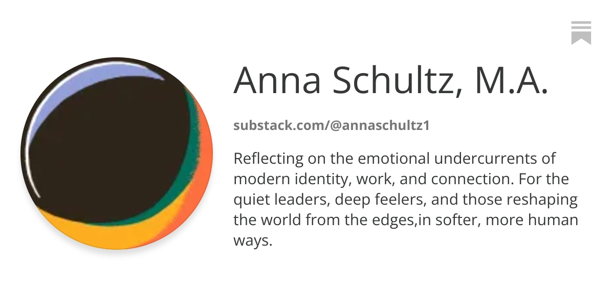 Anna Schultz, M.A. | Substack