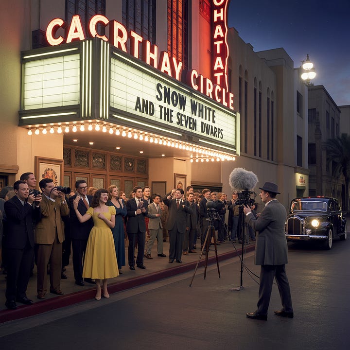 🍎 December 21, 1937 – Disney Premieres Snow White and the Seven Dwarfs