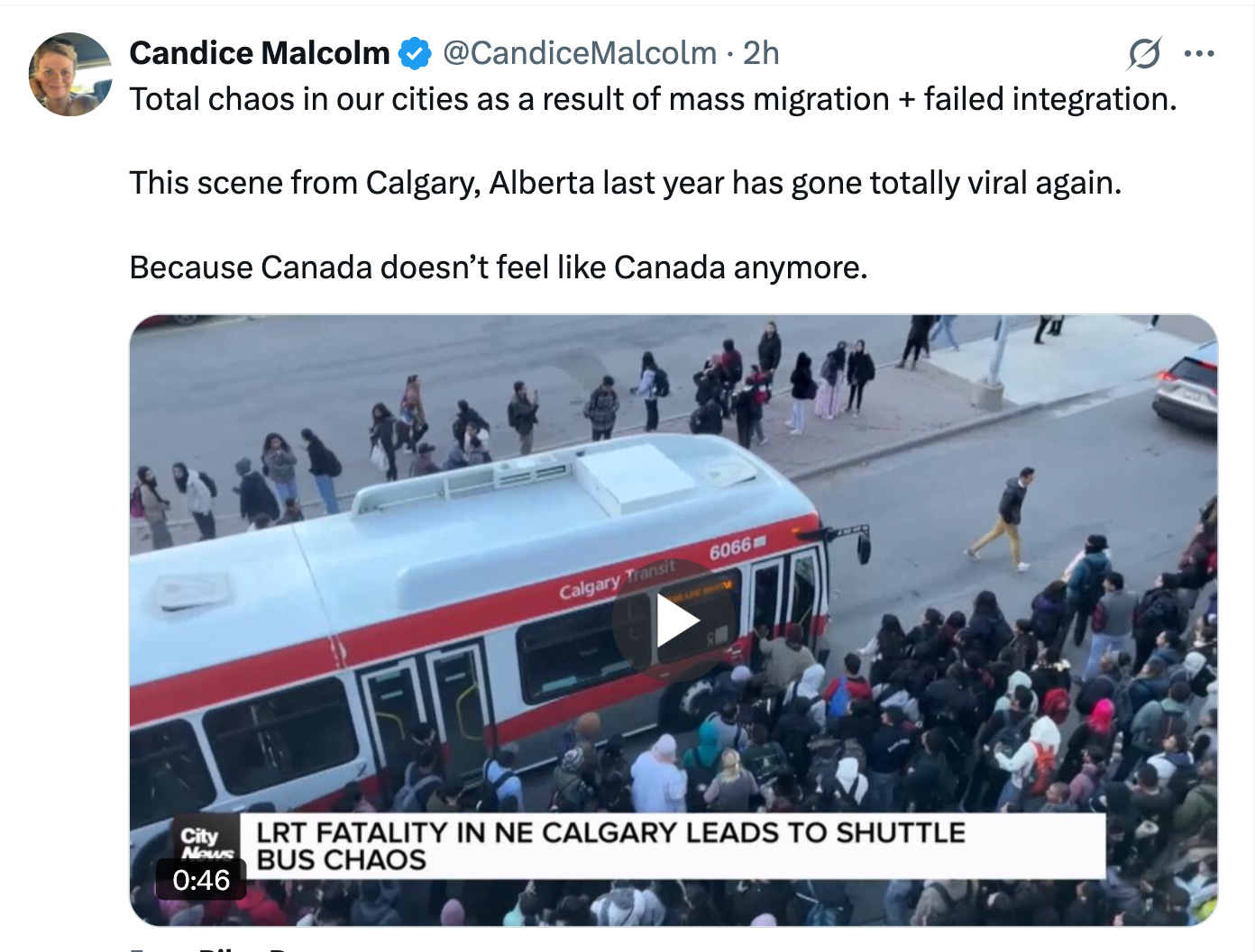 overcrowded bus calgary
