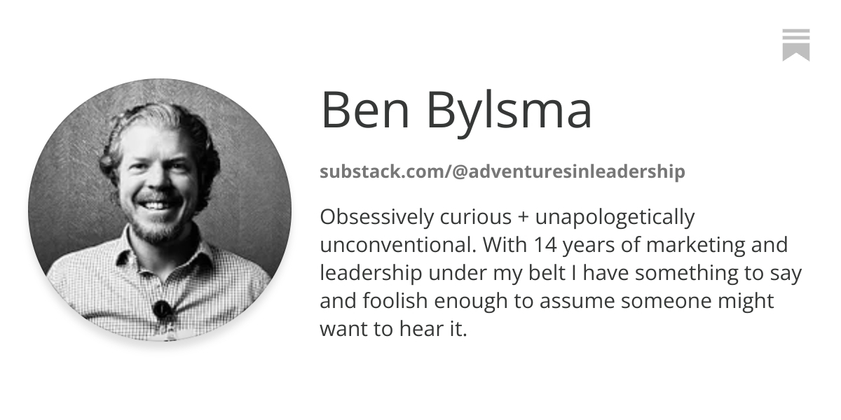 Ben Bylsma | Substack