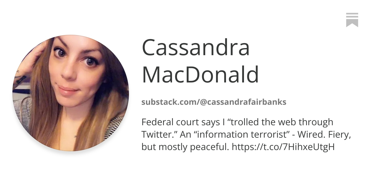Cassandra MacDonald | Substack