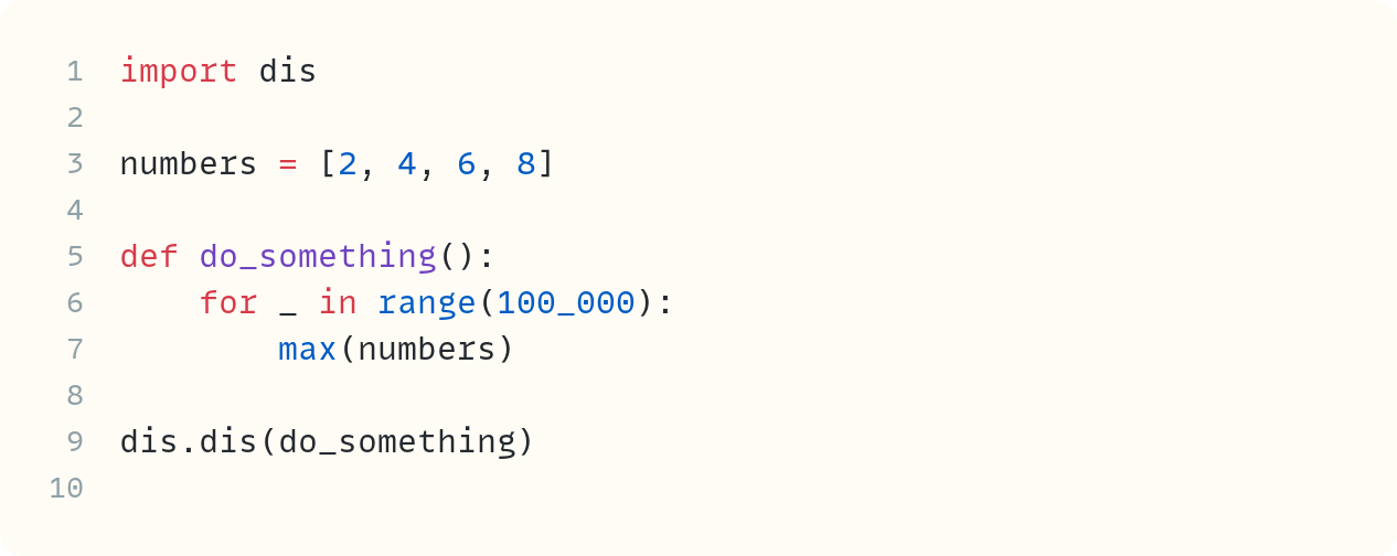 Python Backstage • Disassembling Python Code Using the `dis` Module