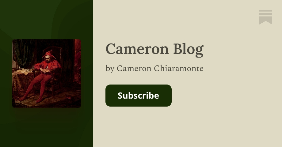 Cameron Blog | Substack