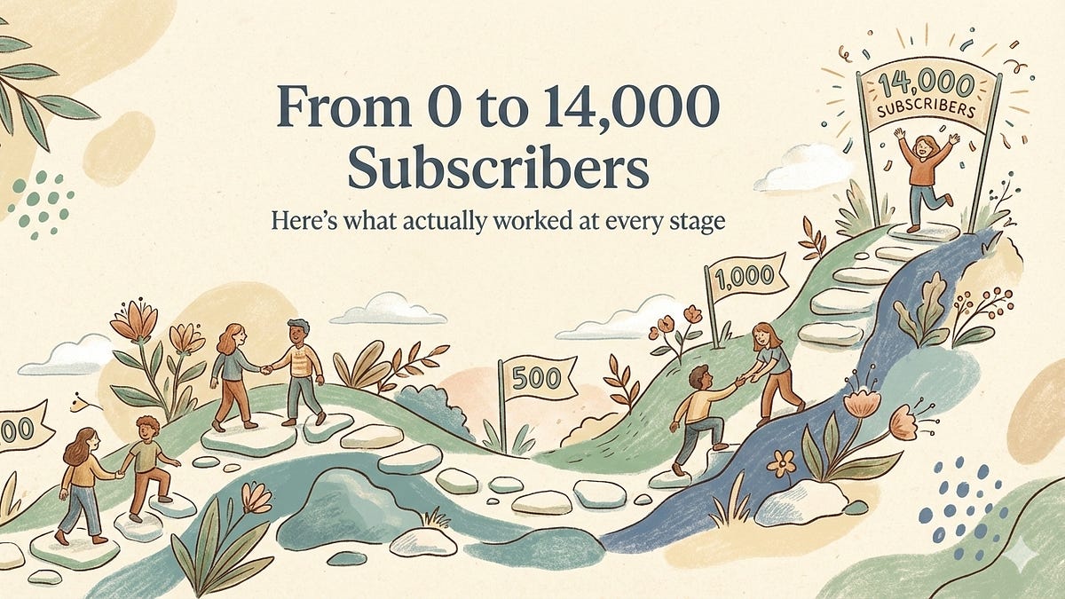 From 0 to 14,000 Subscribers. Here’s What Actually Worked at Every Stage.
