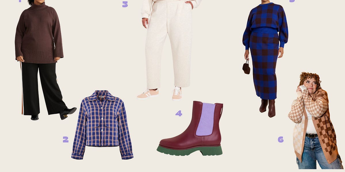 color blocking, track pants, and a couple of new-to-me size inclusive ...