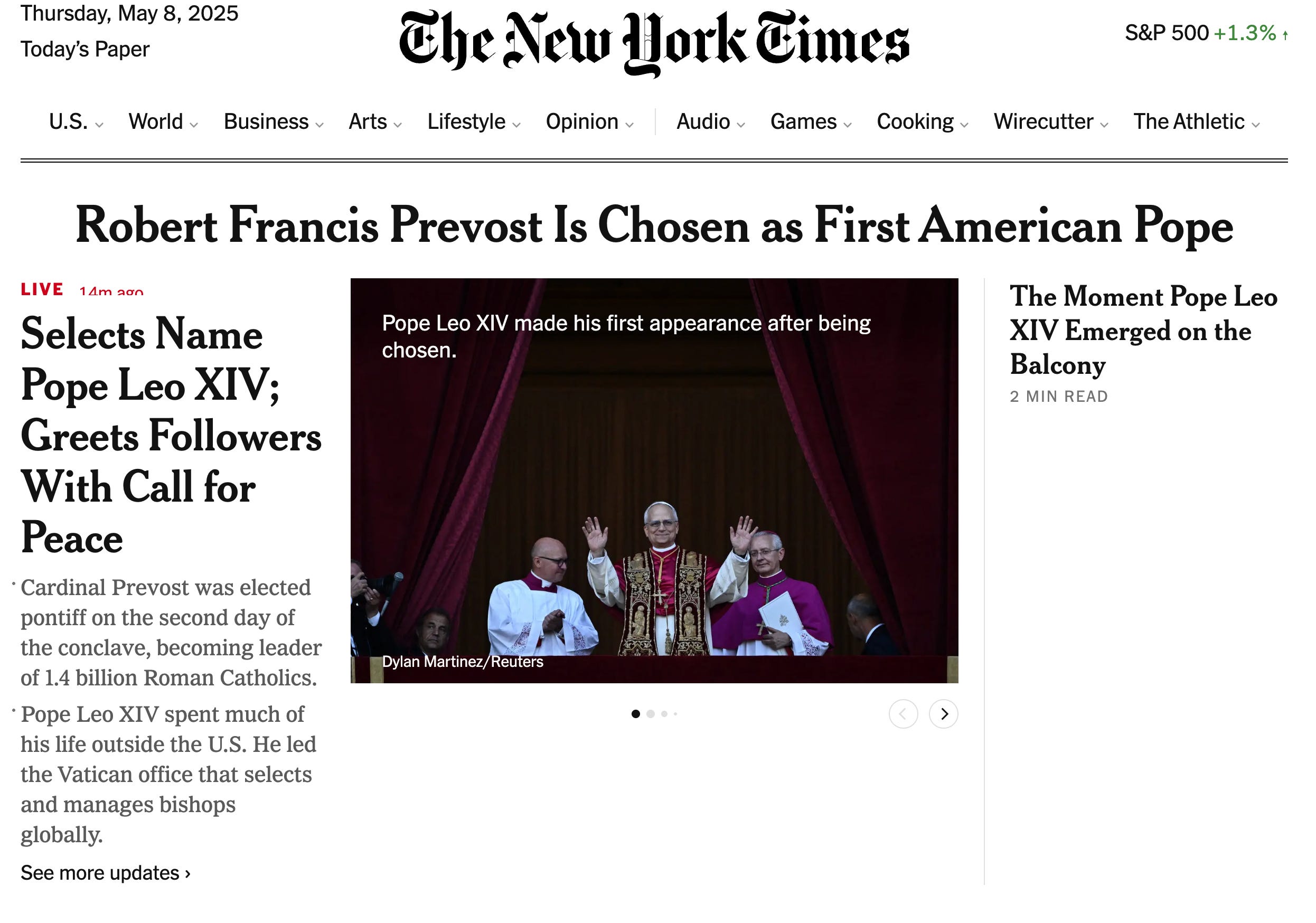 POPE LEO! - by E. Jean Carroll - Ask E. Jean