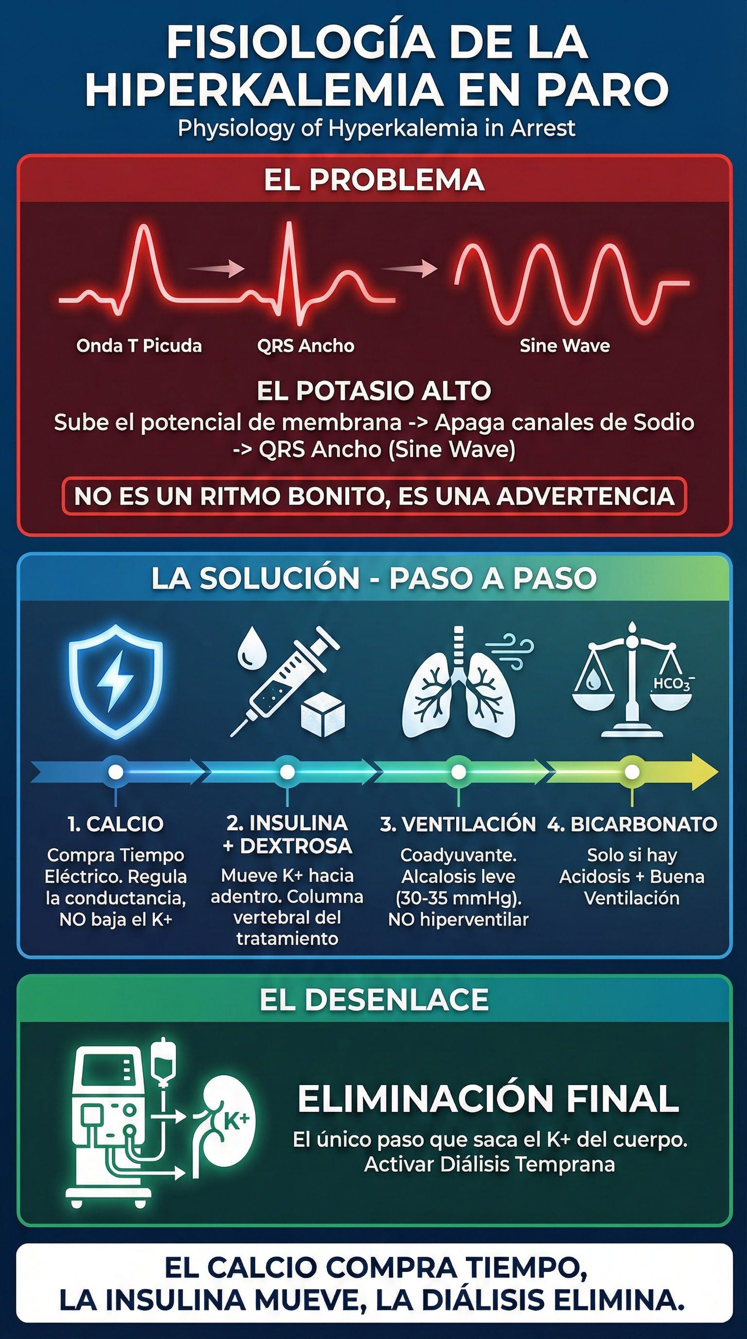 Hiperkalemia en Paro Cardíaco: Algoritmo Quirófano 2025