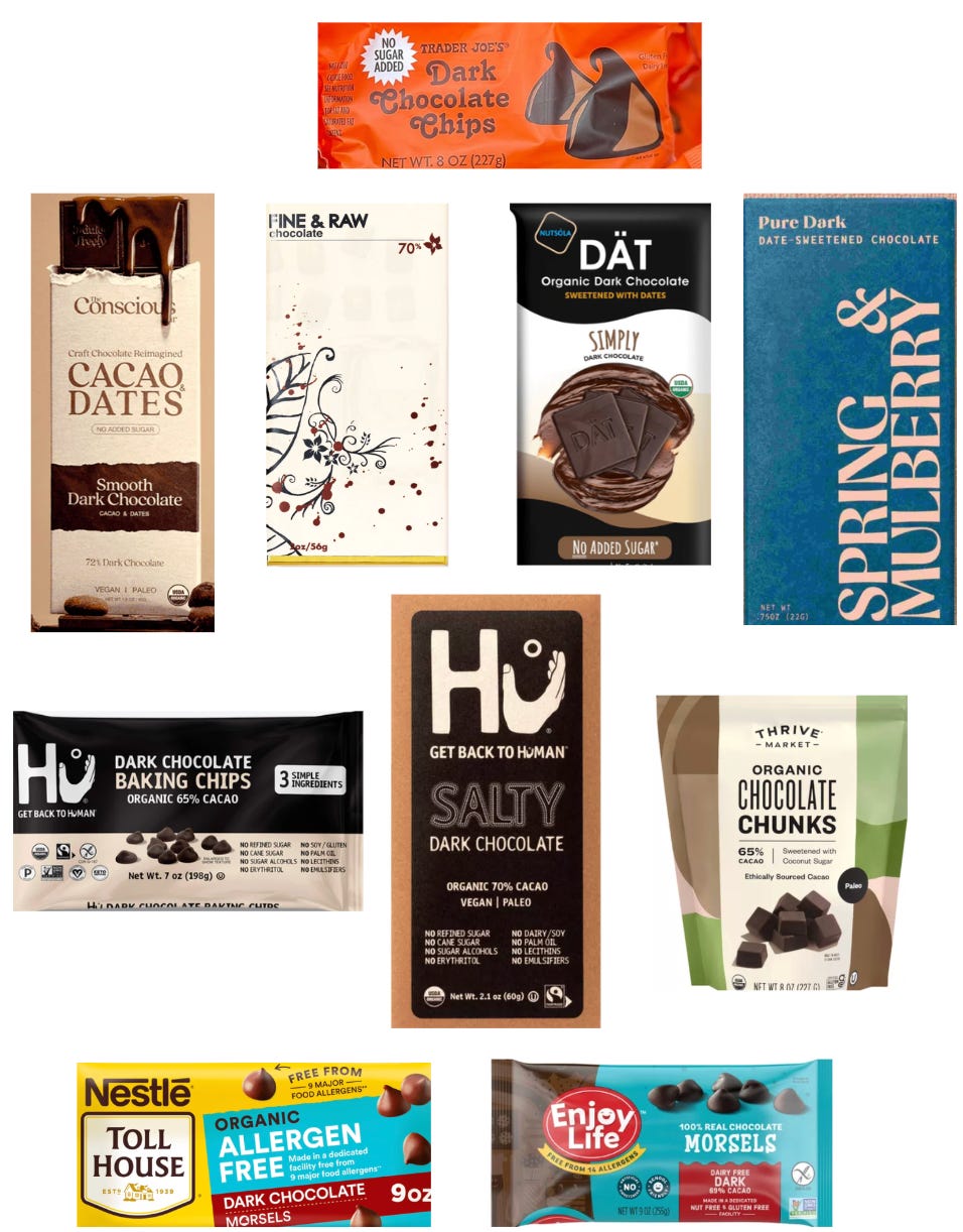 No-Bloat Fudgy Brownies + Non-Toxic Chocolate Brands.