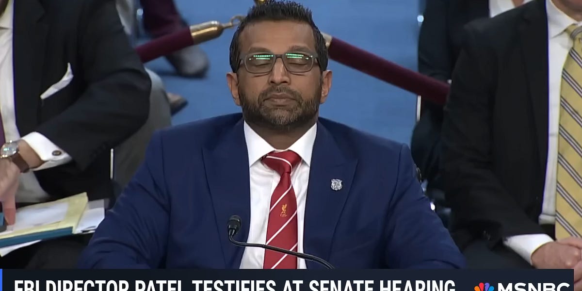 Kash Patel Wins Official 'Hegseth Microdick' Award For Firing FBI Agent ...