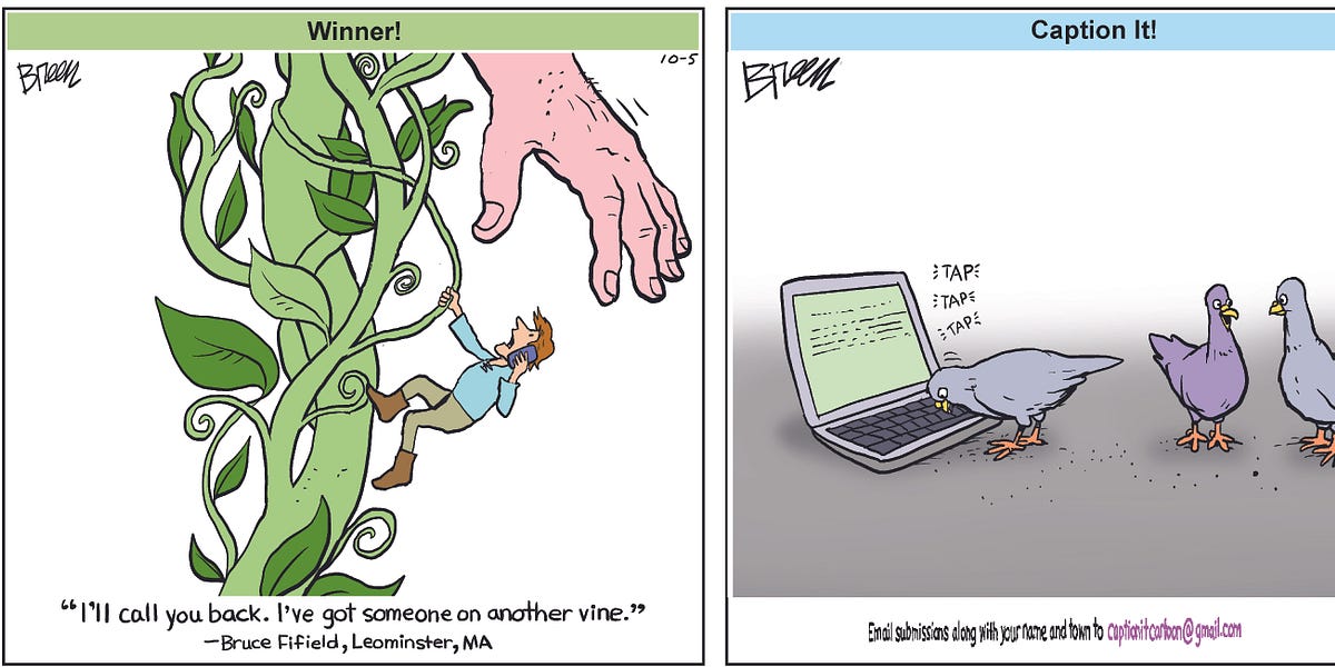 Cartoon Caption Contest - Steve Breen's Cartoonishness
