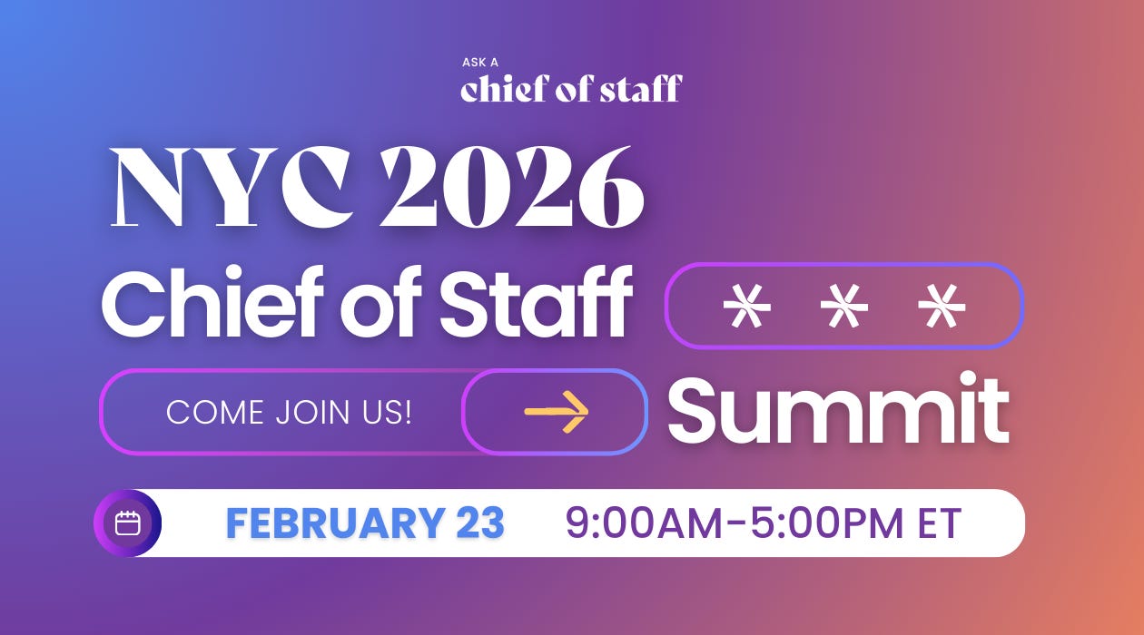 It's the 3rd Anniversary of Ask a Chief of Staff! 🎉