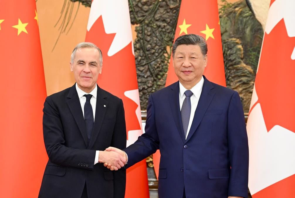 Comments - Canadian PM Mark Carney's China Visit