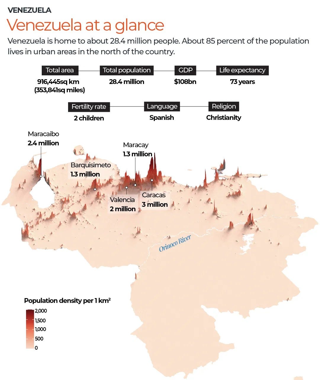 Venezuela explained in maps and charts - by Adrian Macovei