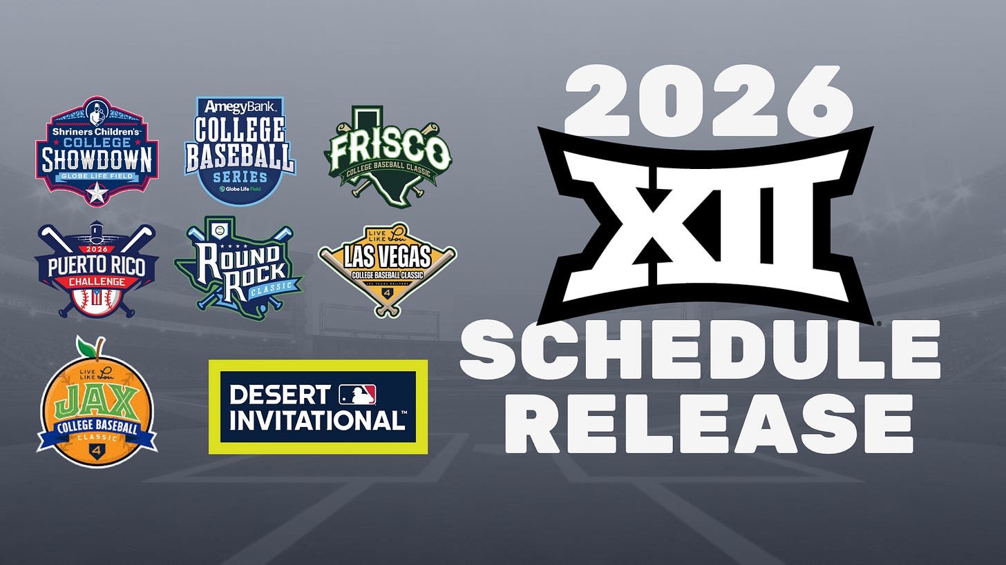 We (Finally) Have the Big 12's 2026 Schedule