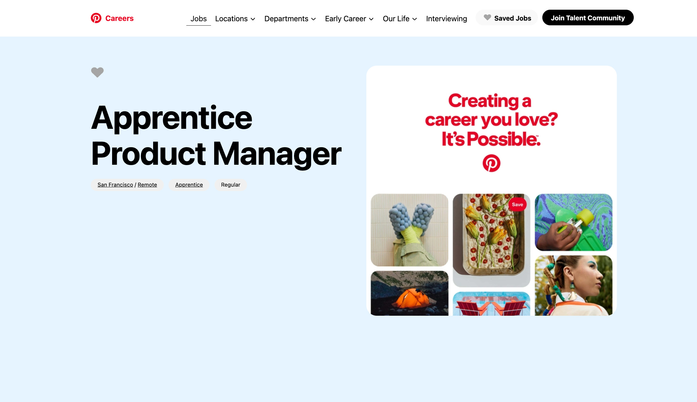 Pinterest apprenticeship program: application links and tips from alumni