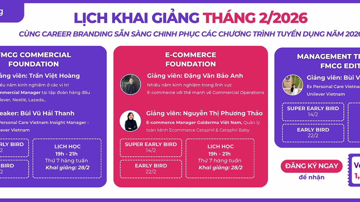 Muốn apply Management Trainee vào Unilever, Suntory Pepsico, Nestlé ...