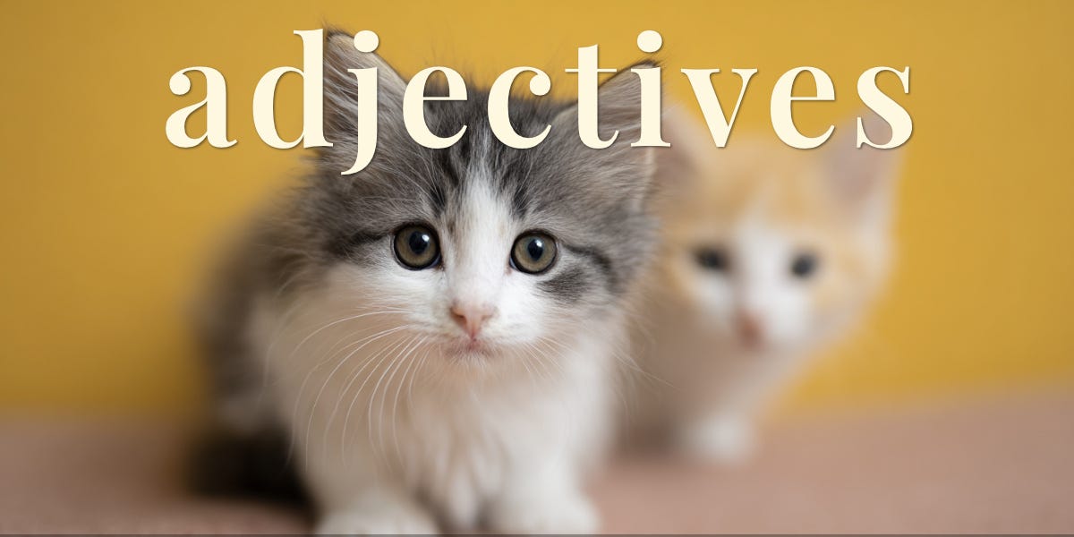 What is an adjective? Examples and definition