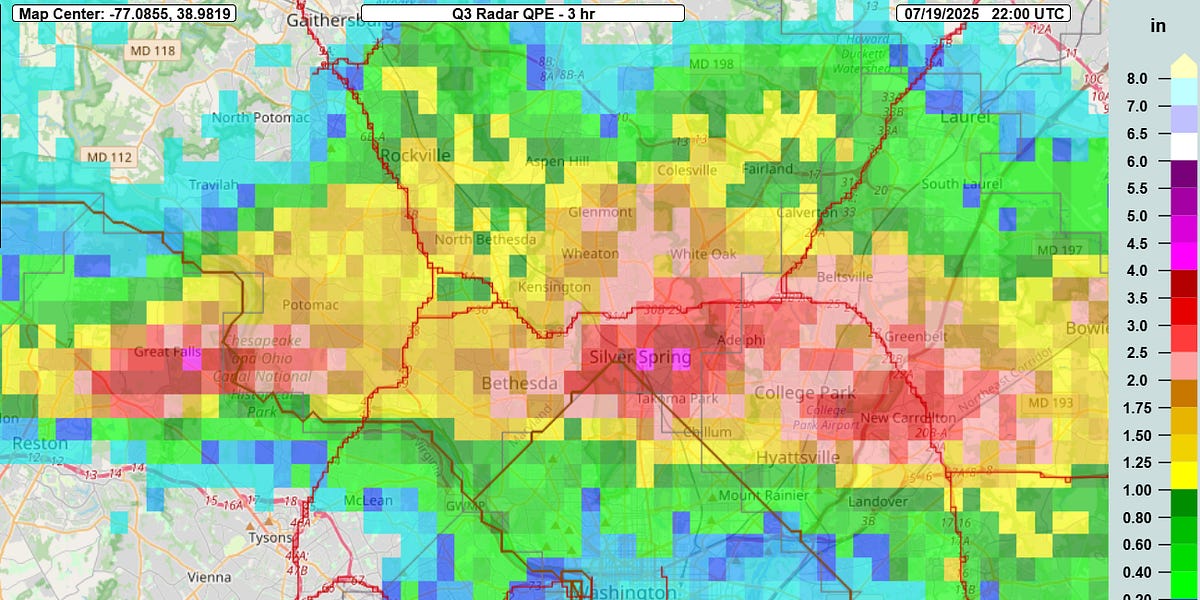 Flash flooding hits DC Metro area on Saturday