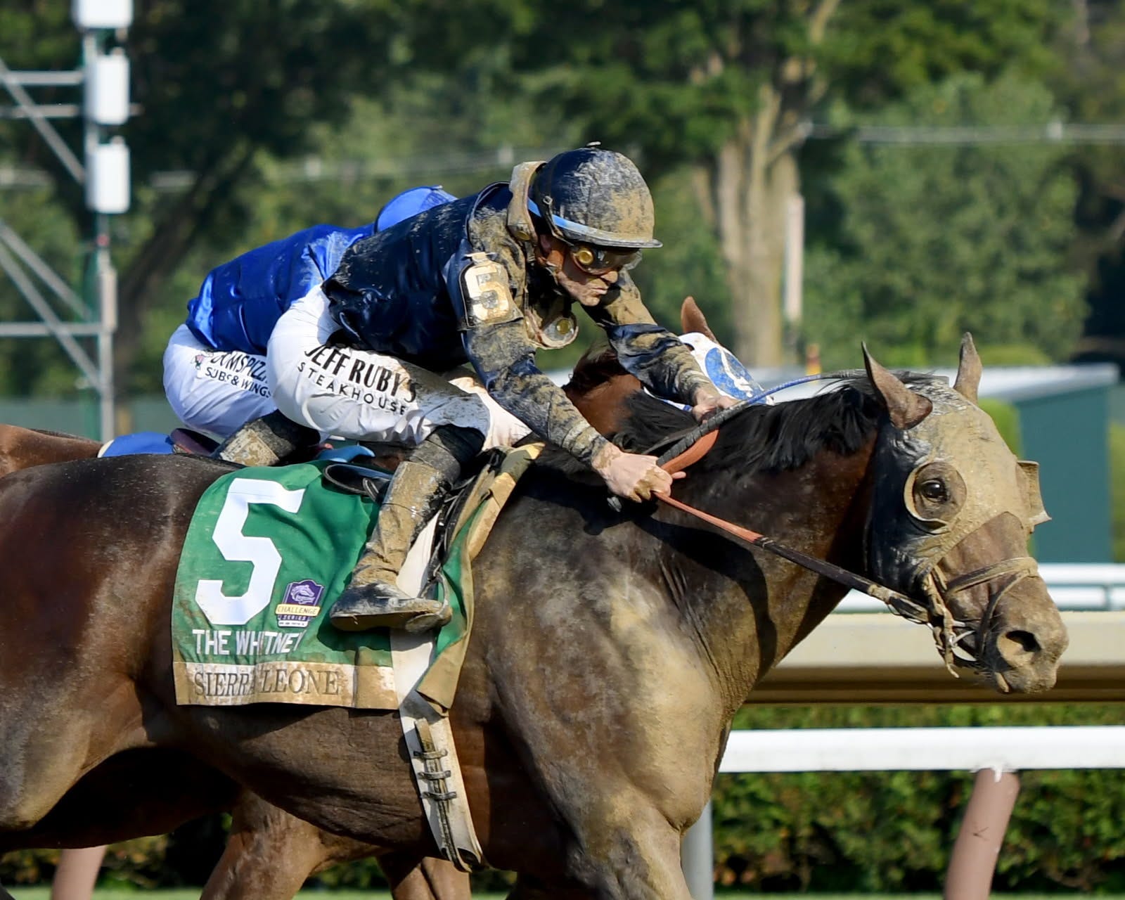 Saturday’s Whitney-winning jockey suspended but will race today