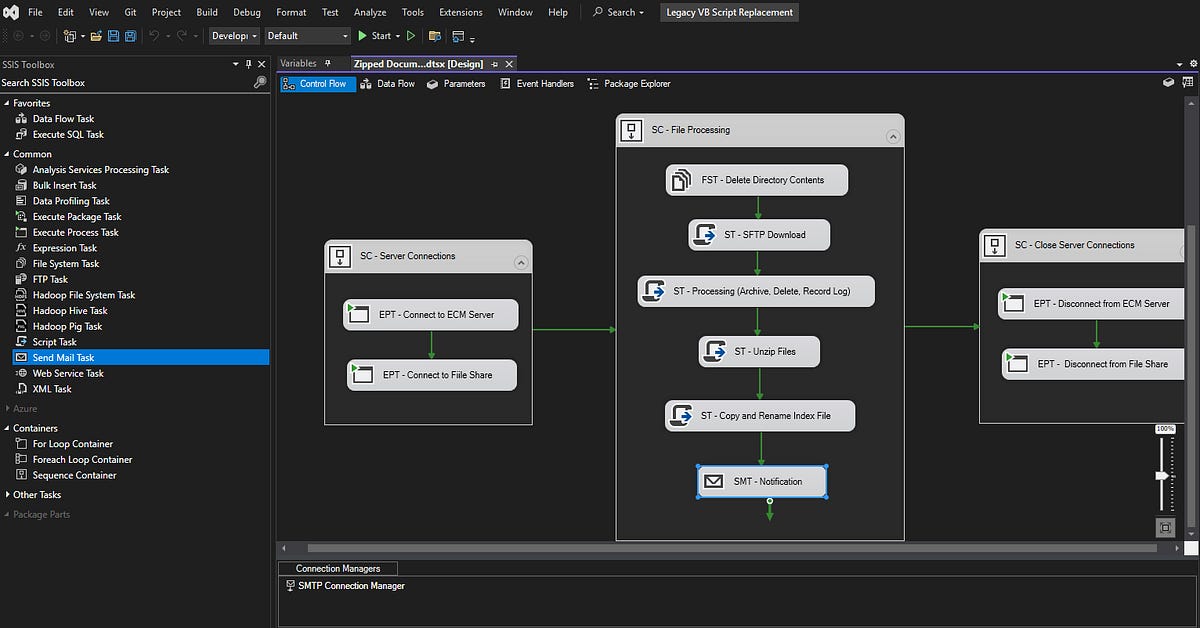 Using a Send Mail Task to Send out Notifications in SSIS