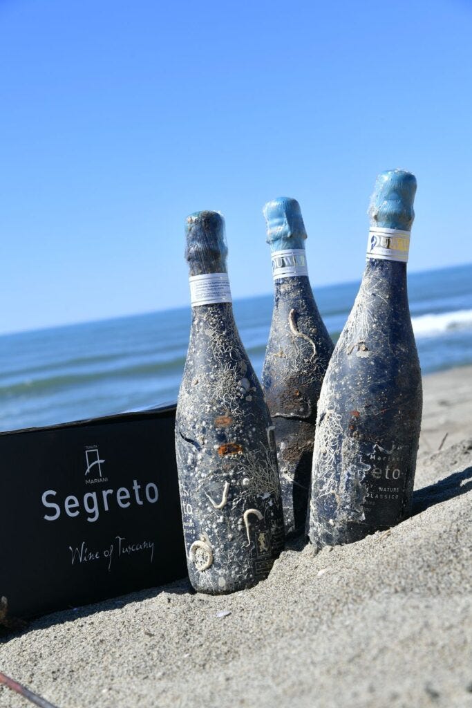 Underwater wine-discovering a mysterious wine in Secret Tuscany