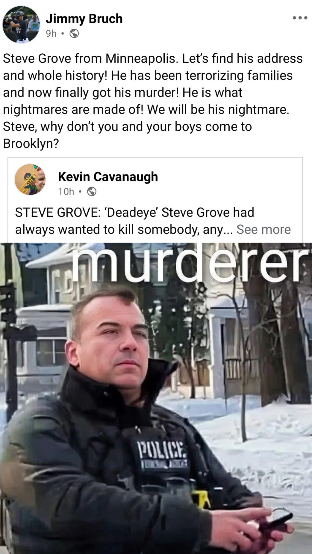 No, Steve Grove is not the name of the ICE agent