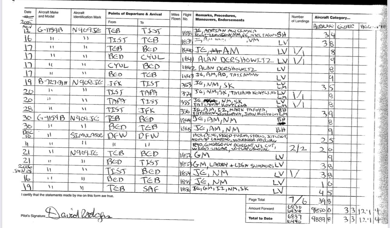 Epstein Client List and Flight Logs - View and Download Complete Docs ...