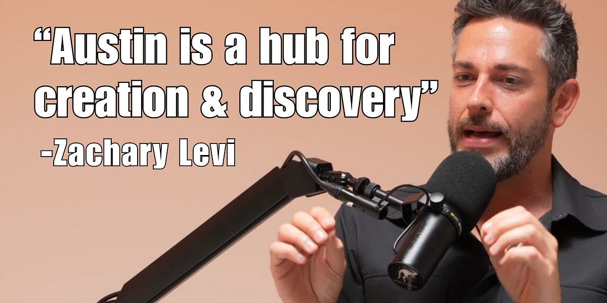 Ep 166: Zachary Levi | Can Austin Build an Ark for Human Creativity?