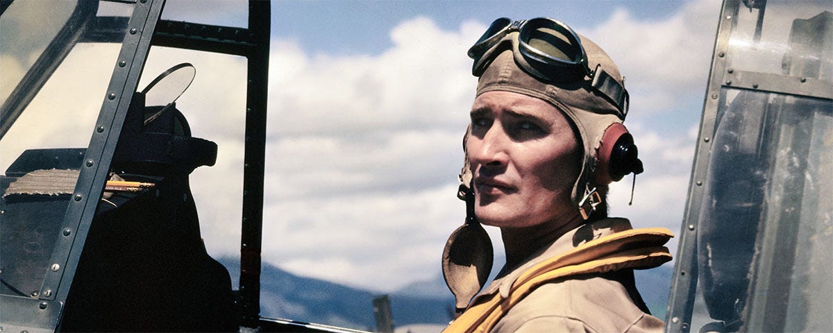 Joe Foss's last flight over Guadalcanal