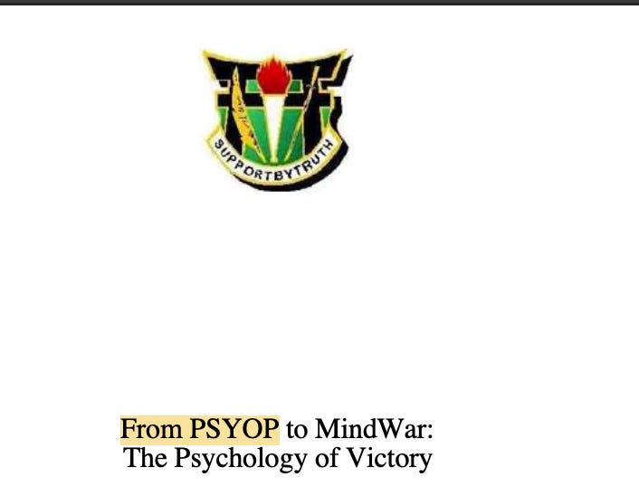 The complete psychological warfare manual (everything they don't want ...