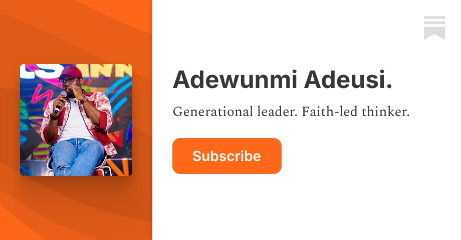 Adewunmi Adeusi. | Substack