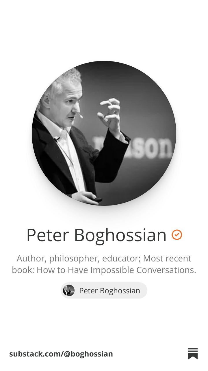 Peter Boghossian | Substack