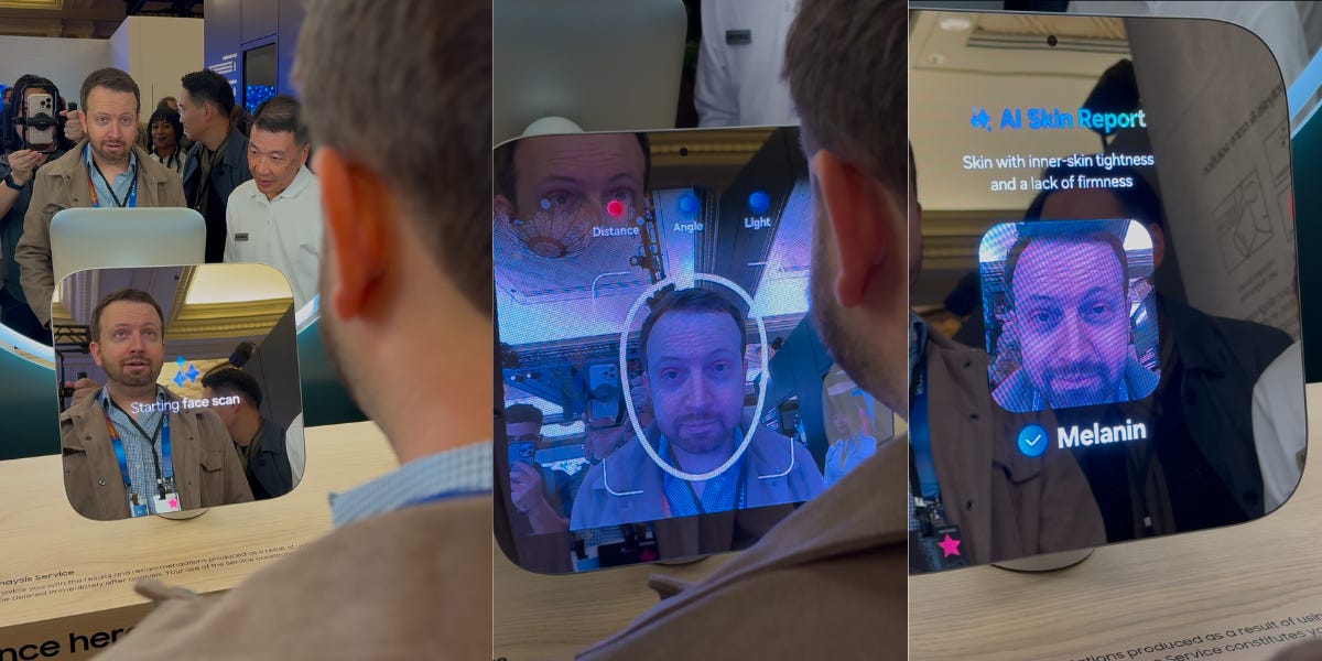 Samsung’s AI smart mirror microLED told me I have wrinkles and gave me ...