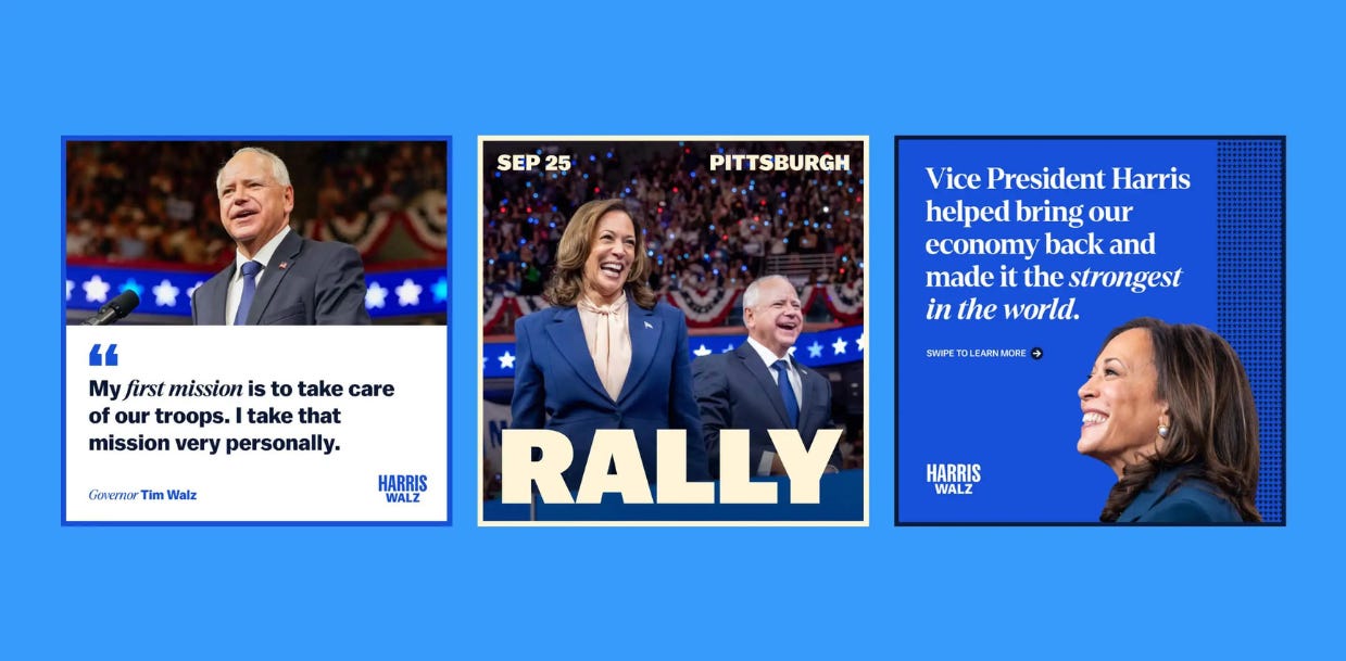 How the Harris campaign chose its fonts