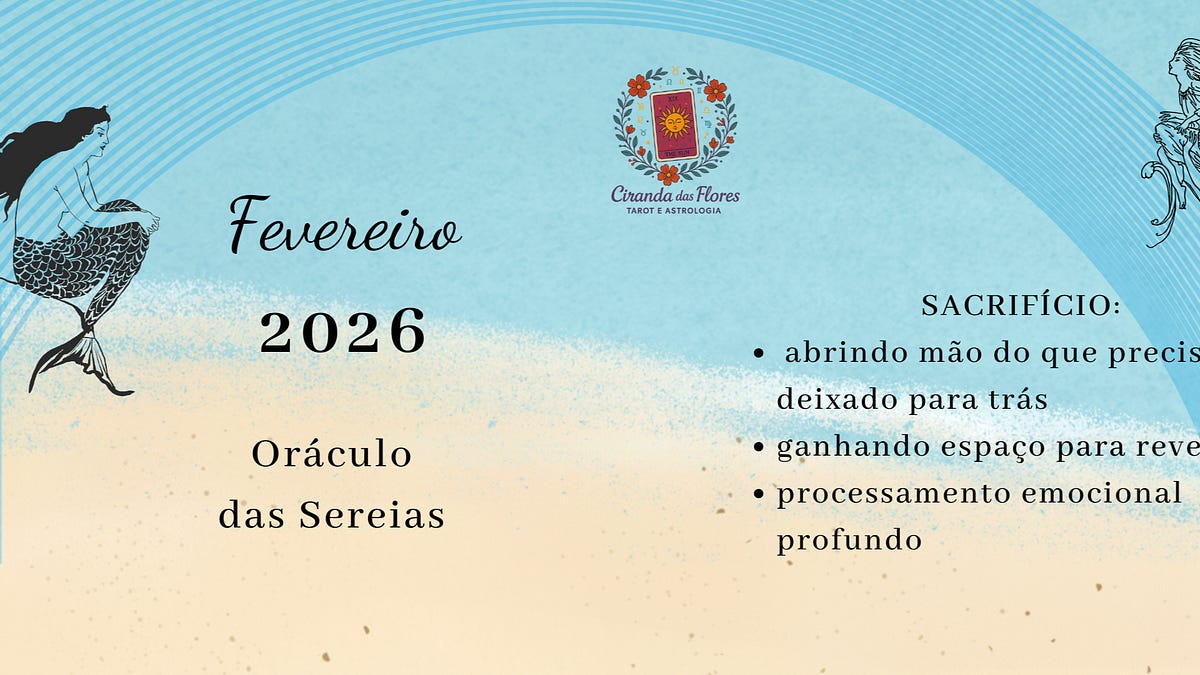 Fevereiro 2026 🗝️💫 - Ciranda das Flores Tarot